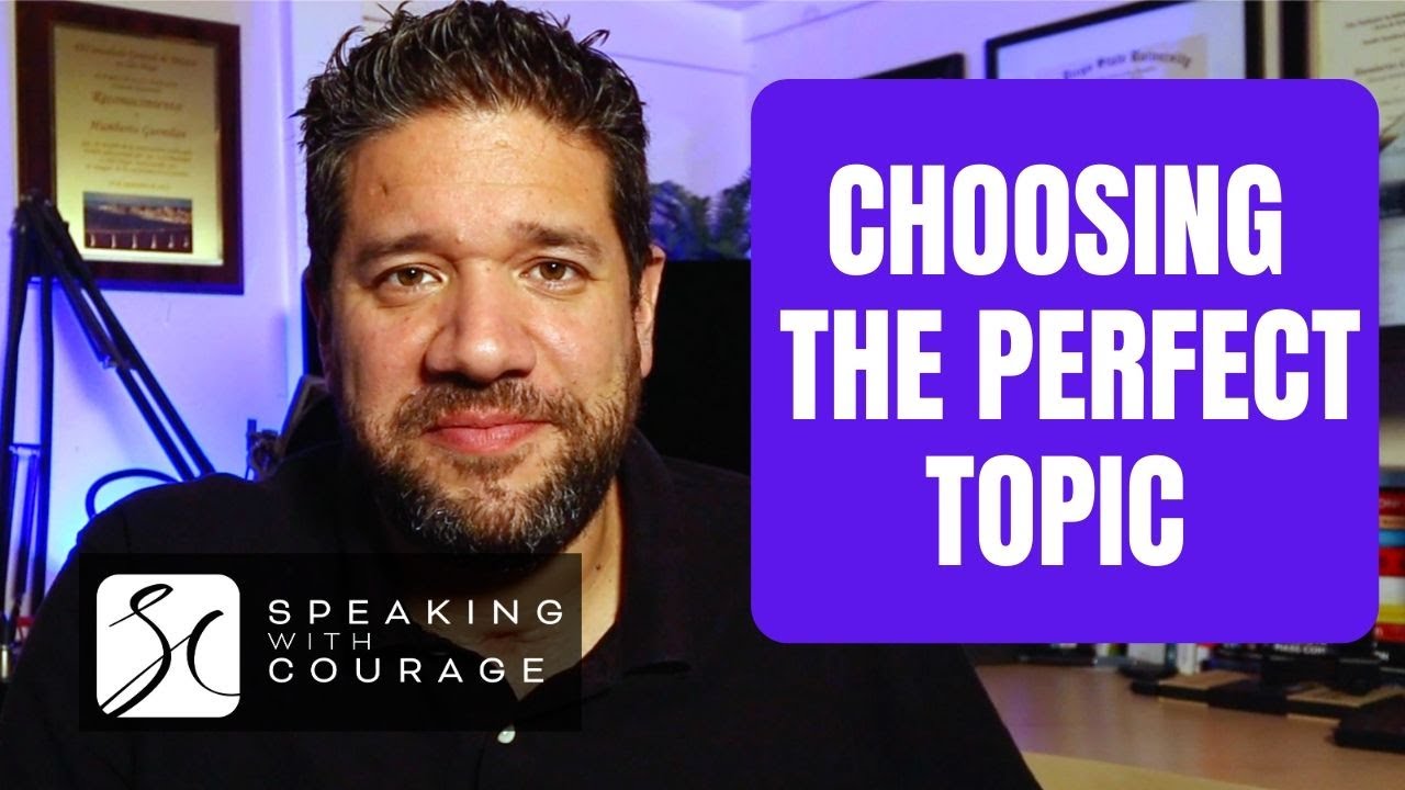 How to choose a GREAT topic for a presentation or YouTube video - YouTube