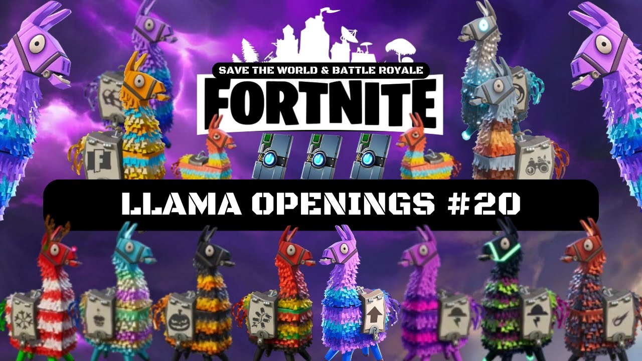 Fortnite Llama Openings #20 - Cracking Open 10 FortNiteMares Loot ...