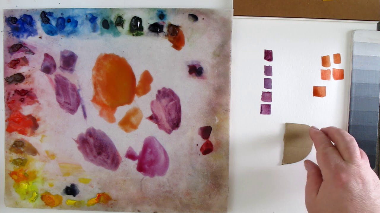 Watercolor Painting, Mix and Match Colors - YouTube