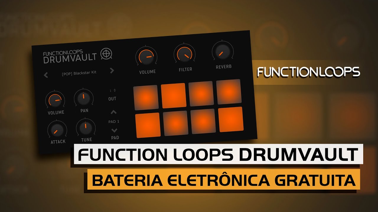 Function Loops DrumVault - Plugin Gratuito de Bateria Eletrônica - YouTube