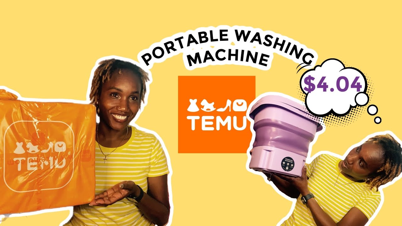 TEMU FOLDABLE MINI WASHING Machine #temu #washingmachine #temureview # ...