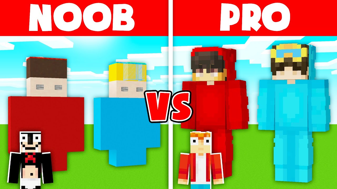 Cash and Nico Statue Build Battle Noob vs Pro - Minecraft Video Like ...