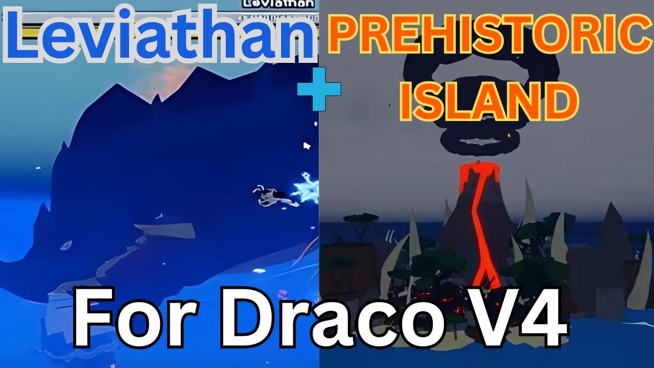 HUNTING FOR LEVIATHAN AND PREHISTORIC ISLAND TO GET DRACO RACE V4 ...