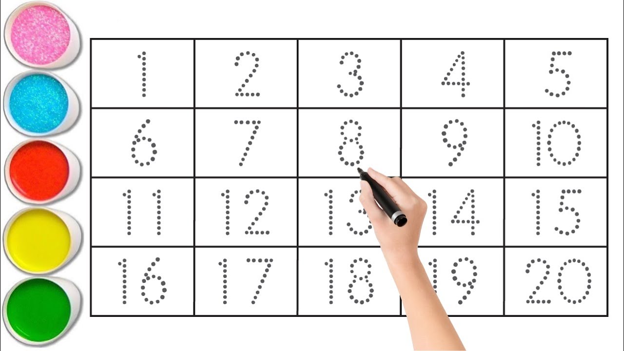 Learn Counting 1- 20 | Easy NumbersSong In English For Kids Beginners ...