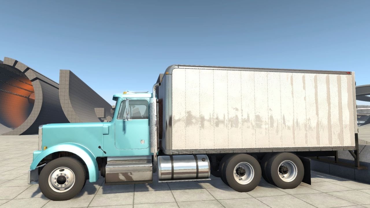 BeamNG Drive - Suspension Test 6x4 Box Truck Transporting Rocks - YouTube