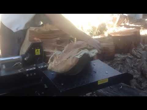 Millers falls log splitter 40t - YouTube
