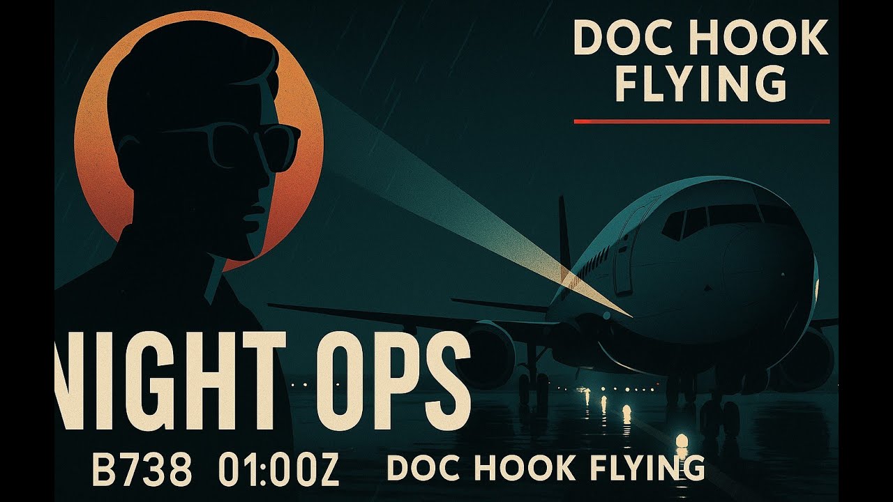 737-800 Night Ops Live at 2100 — @DocHookflying Hand-Flying from 10,000 ...