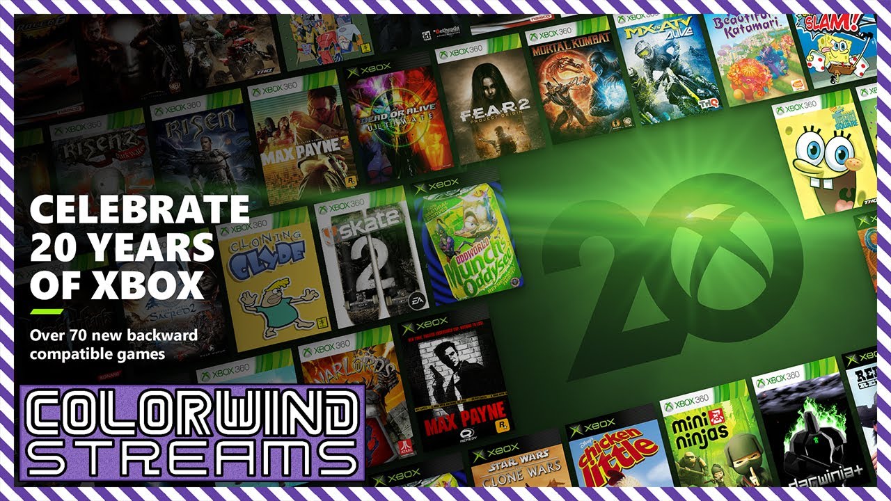 Colorwind Streams Backwards Compatible Xbox Games (DOA, Oddworld, MK9 ...