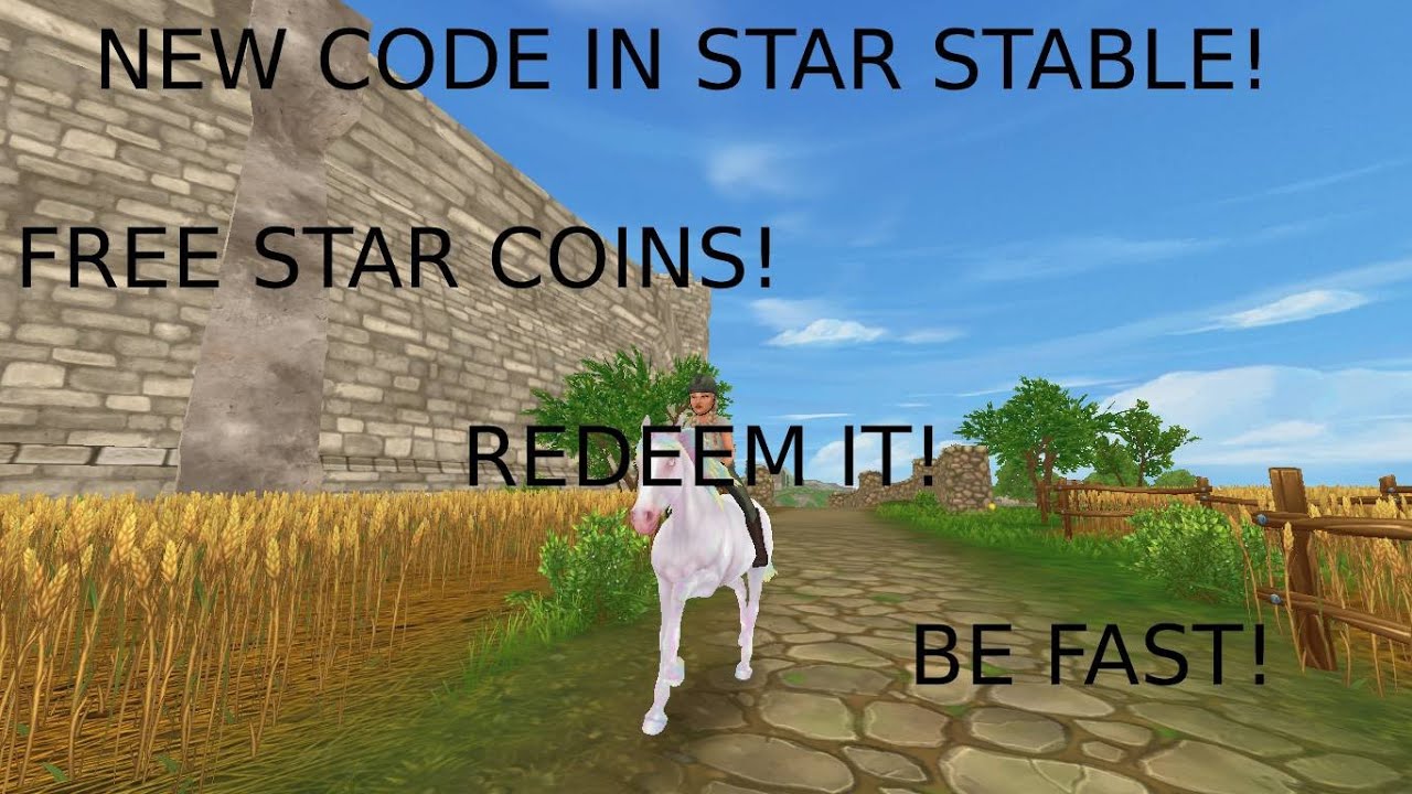 NEW CODE IN STAR STABLE! FREE STAR COINS! REDEEM IT! BE FAST! - YouTube