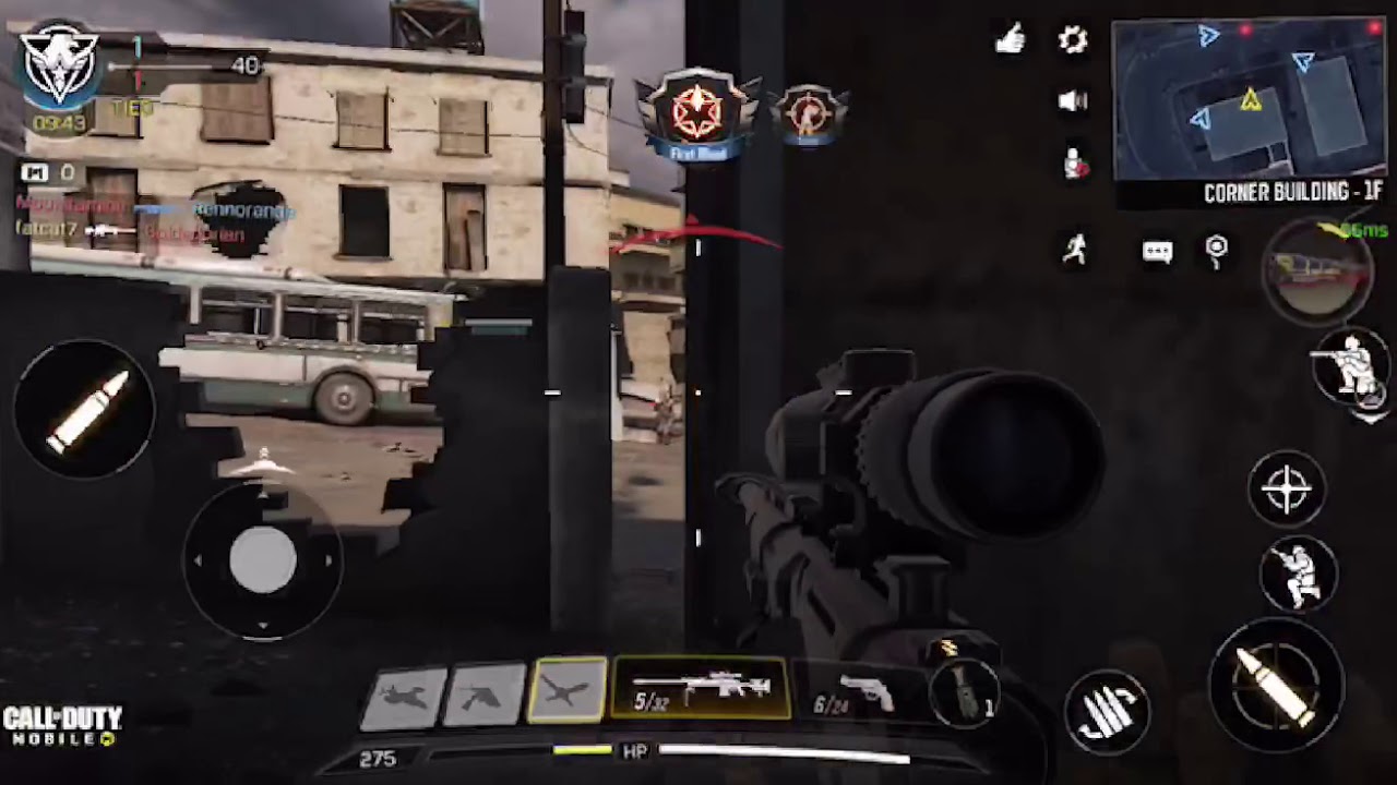 Cod mobile- quick scoping across map on cross fire - YouTube