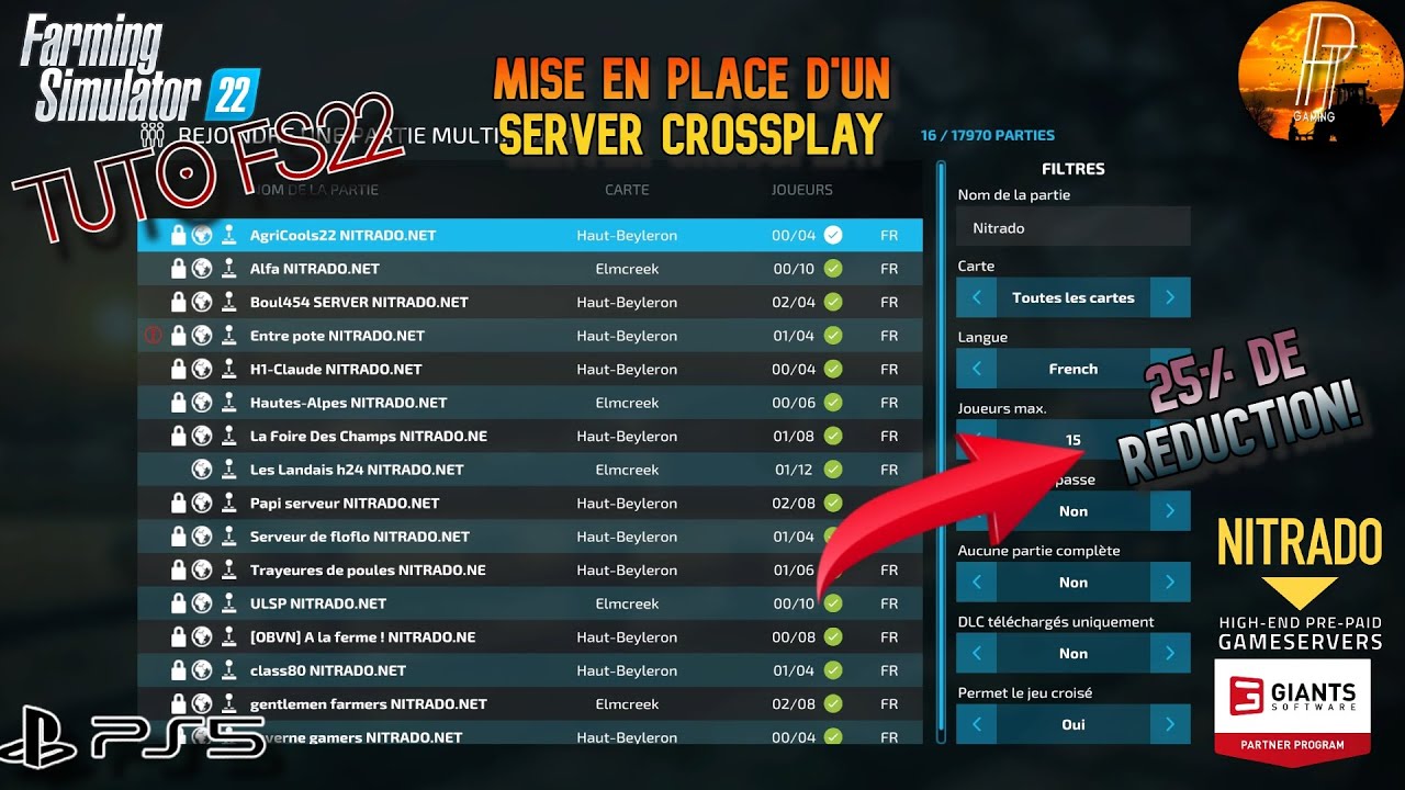 [TUTO FS22] MISE EN PLACE D'UN SERVER TOUTES PLATEFORMES!! [FARMING ...