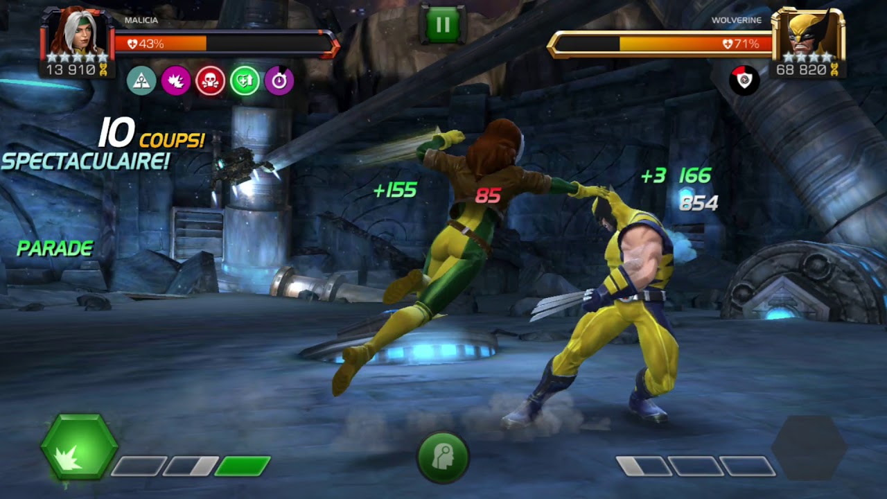 MCOC💛 H-ROGUE(5r4) vs WOLVI💛sp2-sp3 spam😱😱(sp2~74k740) - YouTube