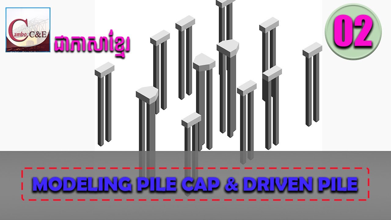 PART2 || Shop Drawing by Revit, Modeling Pile Cap & Driven Pile - YouTube