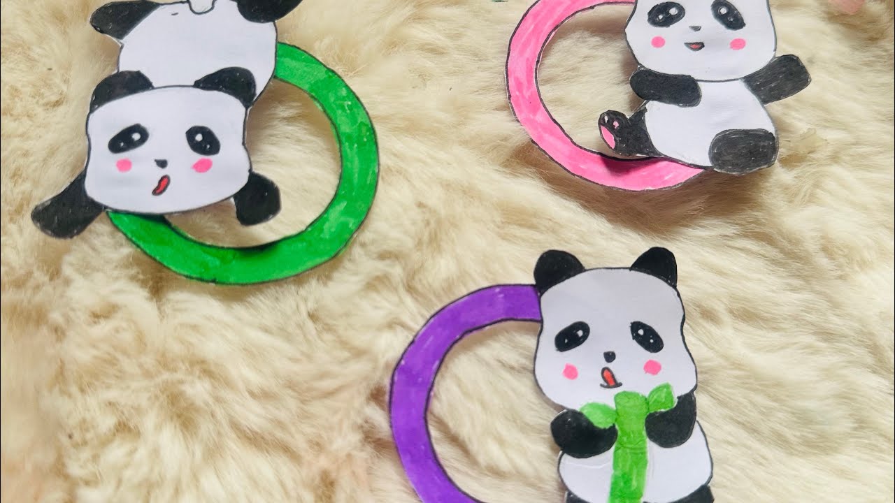 Cute panda book marker 😍 | crafts | ക്യൂട്ട് panda book marker ആയാലോ ...