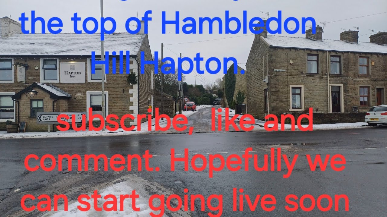 Snowy walk up the side of Hapton Inn to the top of Hambledon Hill ...