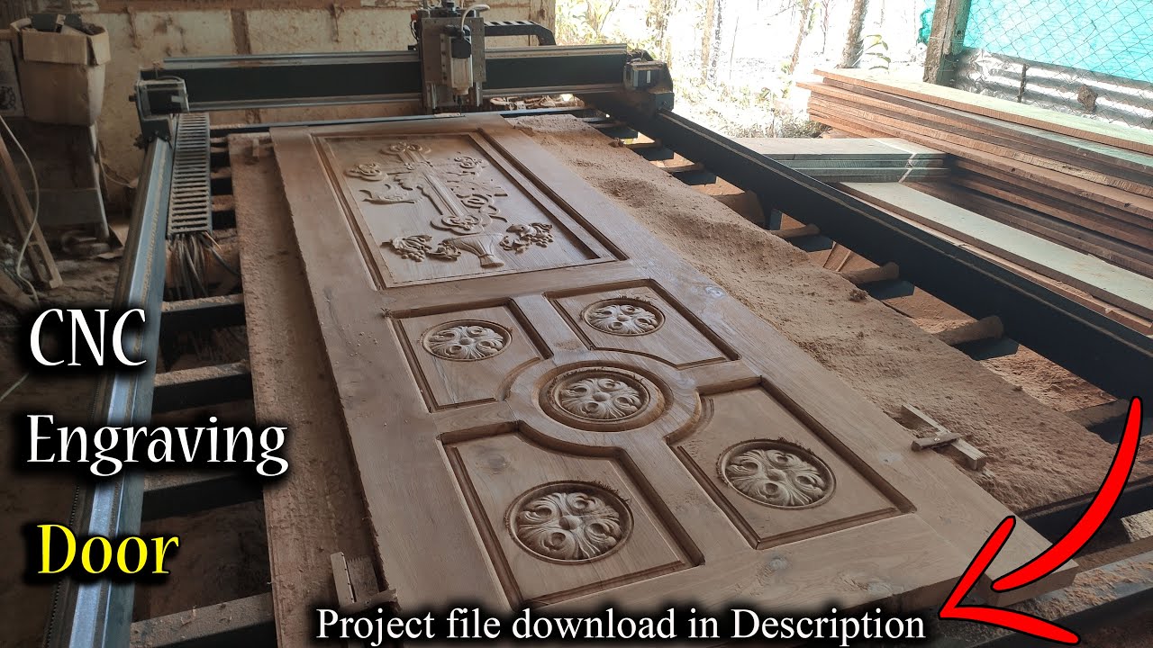 Engraving Door // Vetric Aspire toturial // CNC Woodworking project ...