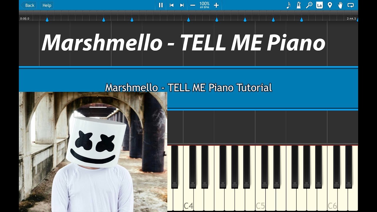 Marshmello - TELL ME Piano Tutorial (EASY) New Song - YouTube