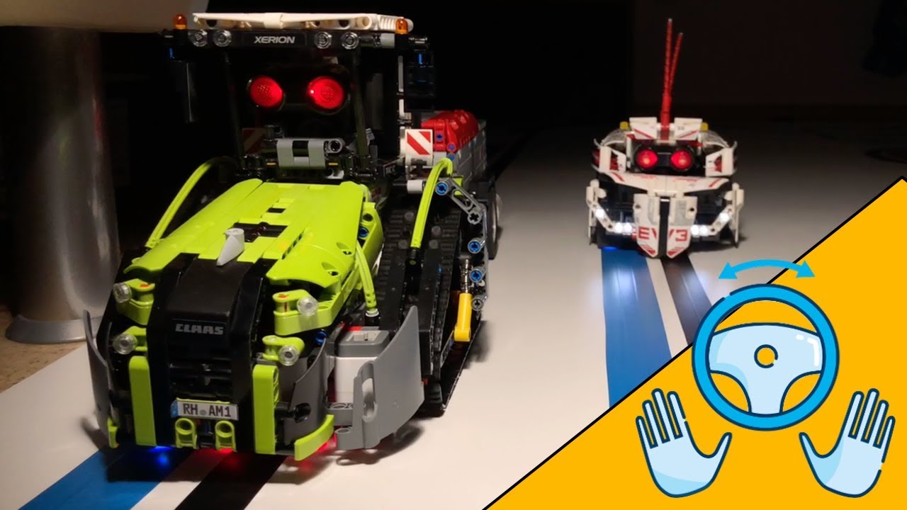 SELF DRIVING car, tractor, truck Lego Mindstorms EV3 - YouTube