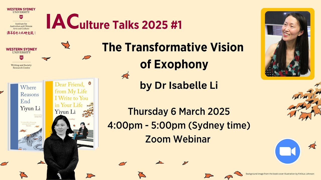 IAC Culture Talks Series 3 Lecture One: The Transformative Vision of ...