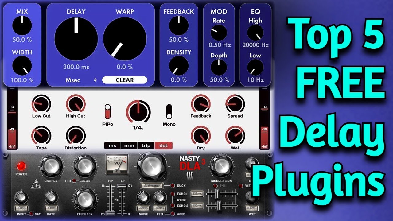 Top 5 FREE Delay VST Plugins That Sound Like The Pros In 2024 (My ...