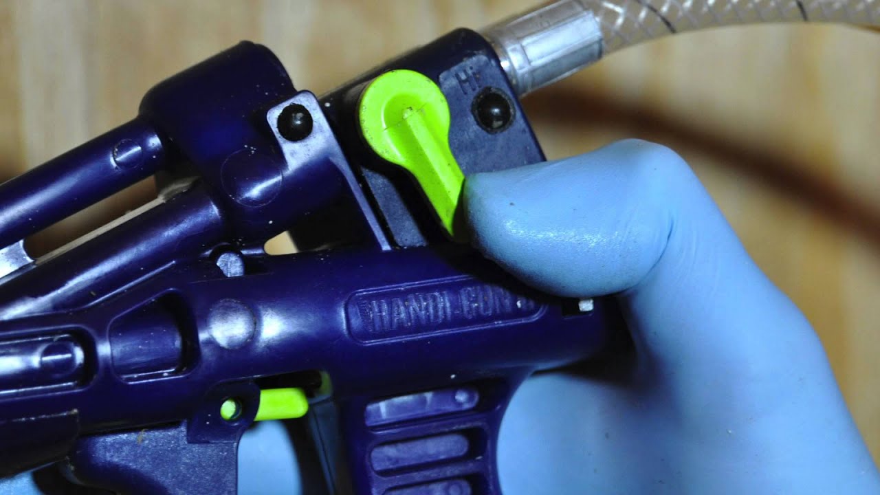 Handi-Gun® II Metering Application - YouTube
