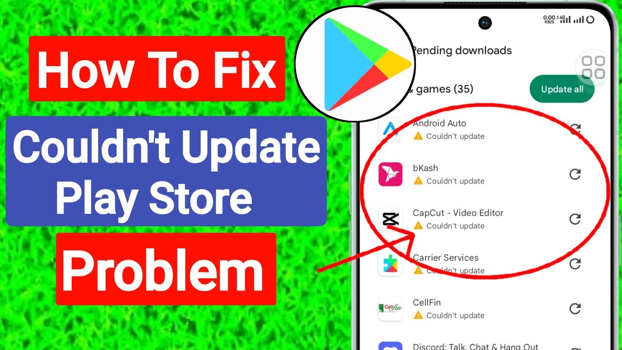 How To Fix Couldn't Update Play Store Problem || Fix Play Store App ...