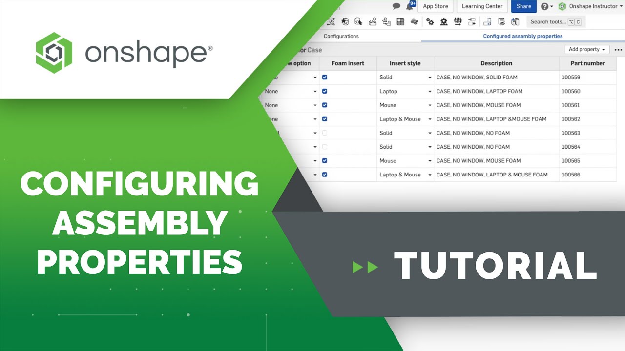 Configuring Assembly Properties - YouTube