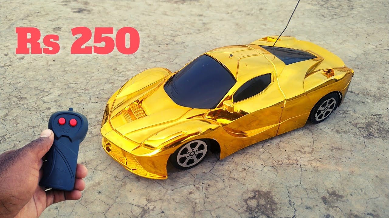 Everyday Race in Only 250 Rs Golden Remote control Car - YouTube