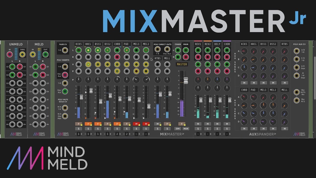 MindMeld Modular - Mixmaster Jr for VCV Rack - YouTube
