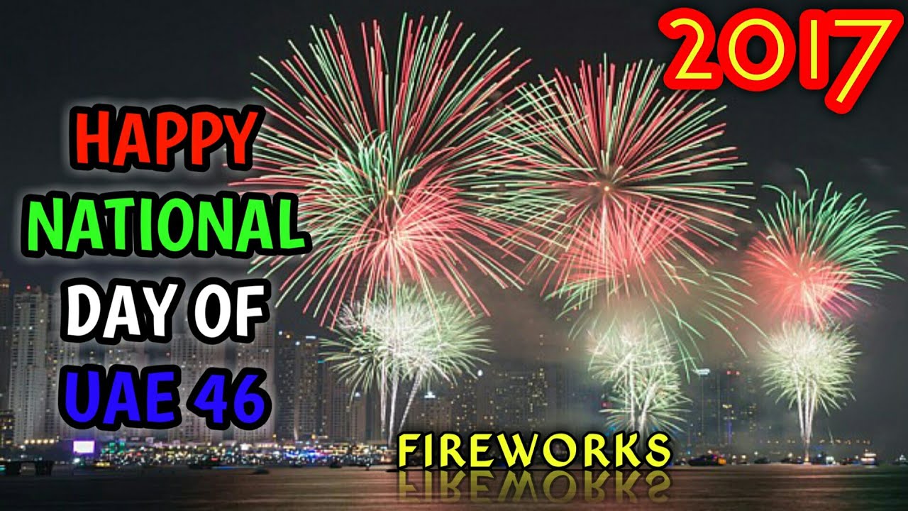 Fireworks in Corniche Beach - Abu Dhabi || UAE 46th National Day 2017 ...