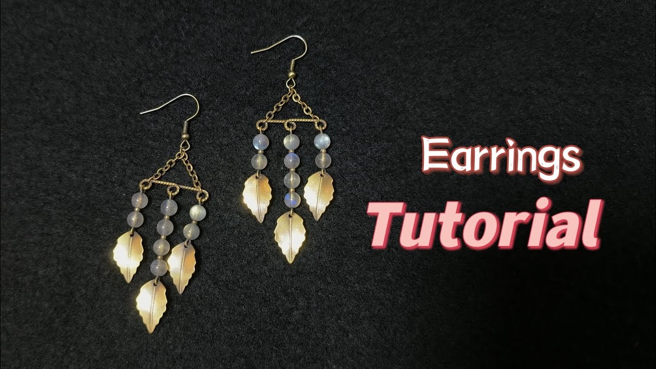 Handmade earrings tutorial - wire wrapped - YouTube
