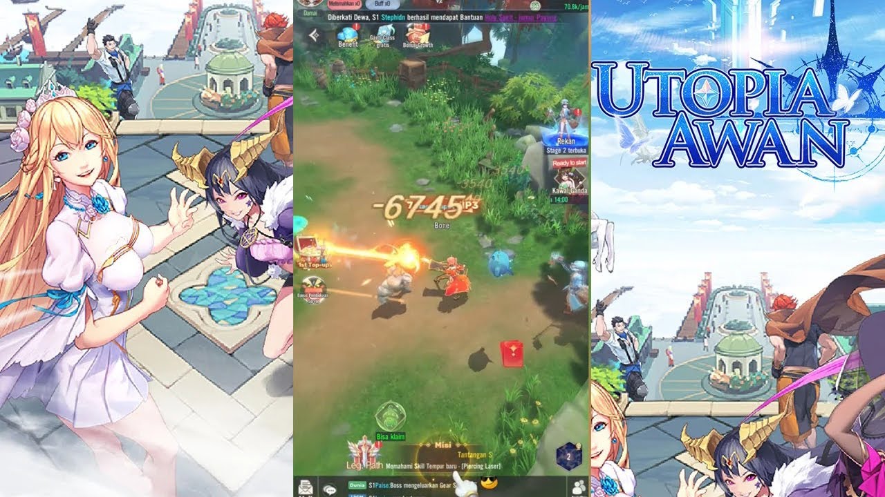 Khám phá vương quốc trên mây trong game nhập vai 3D Utopia Awan - YouTube