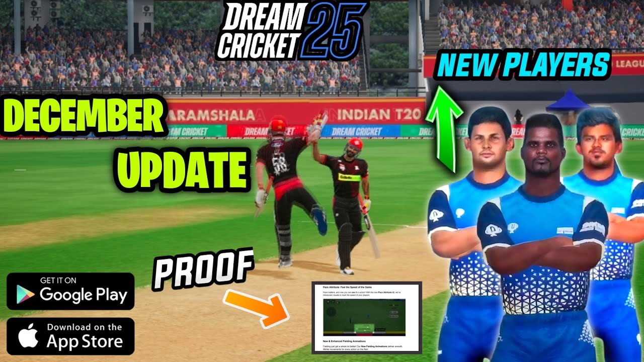 Dream Cricket 25 New Update Is Here💥 ! New Licensed Players & New ...