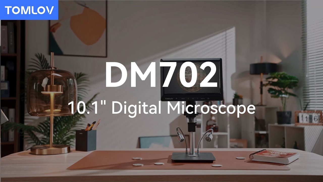 TOMLOV DM702 - 10.1" Digital Coin Microscope - YouTube