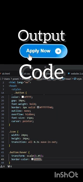 Button animation in HTML CSS part 90 #html 5 #css #coding - YouTube