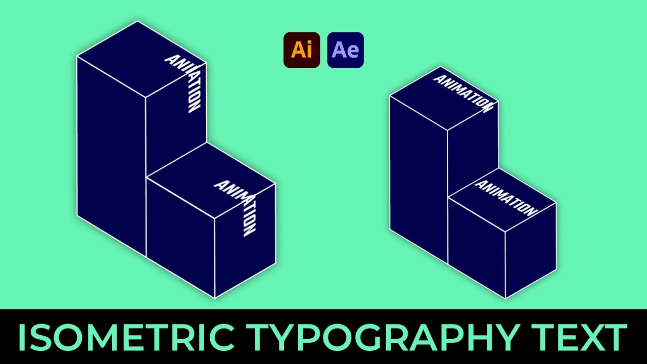 Isometric Typography Text Animation in After Effects Tutorial | # ...