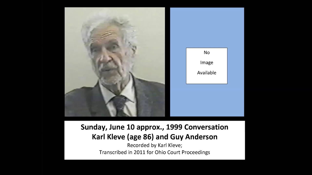 June 10, 1999 (approx.) Karl Kleve and Guy Anderson sell must think ...