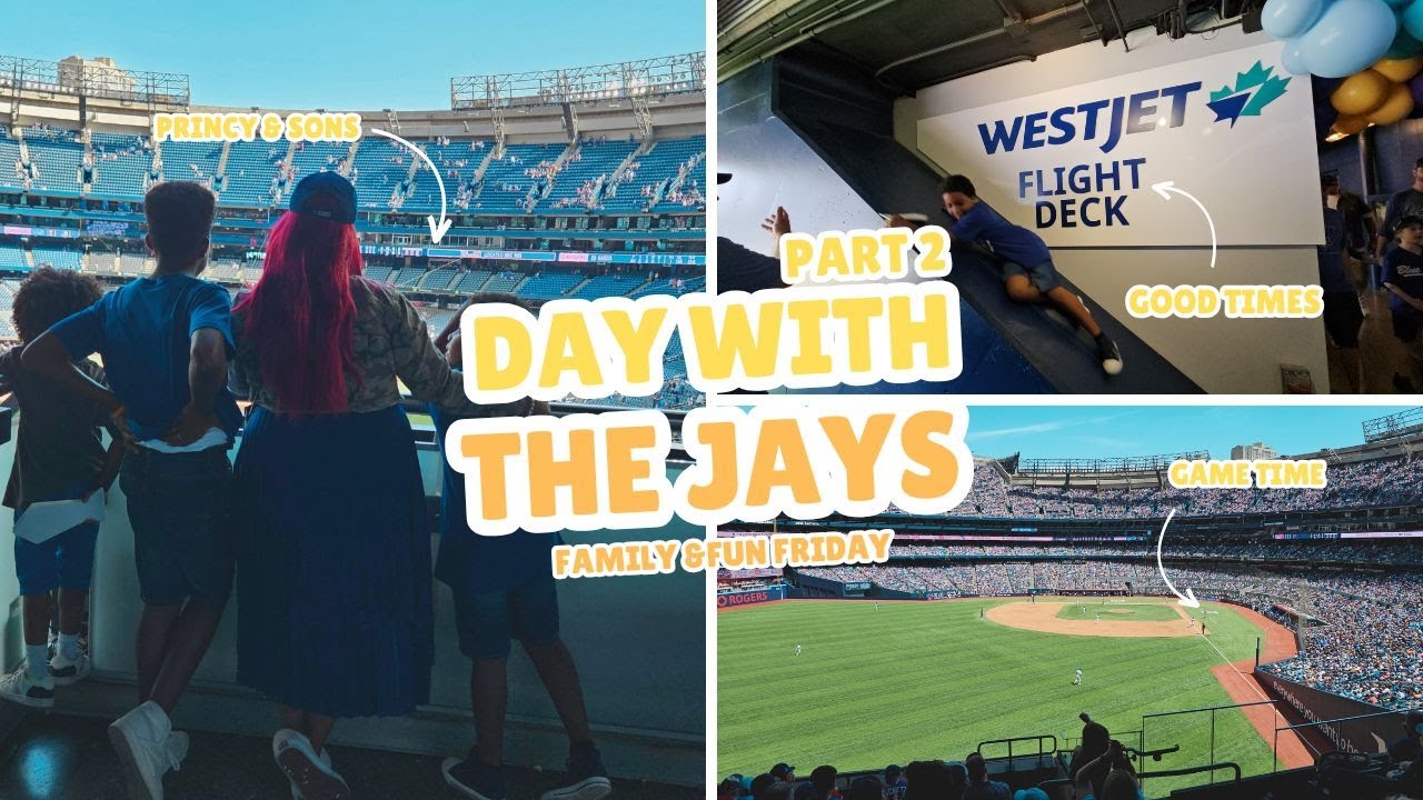 WESTJET FLIGHT DECK AT THE BLUE JAYS GAME - YouTube