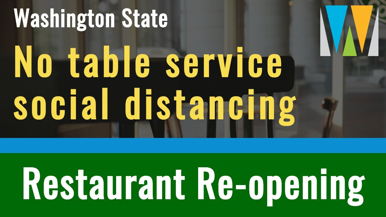 Restaurant Re-opening Guidelines: No table service social distancing ...