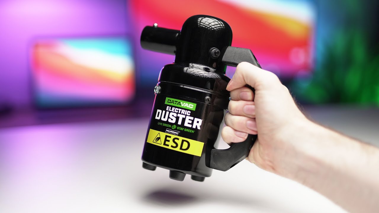 CLEAN Your Computer With THIS! - DataVac Electric Duster Review - YouTube