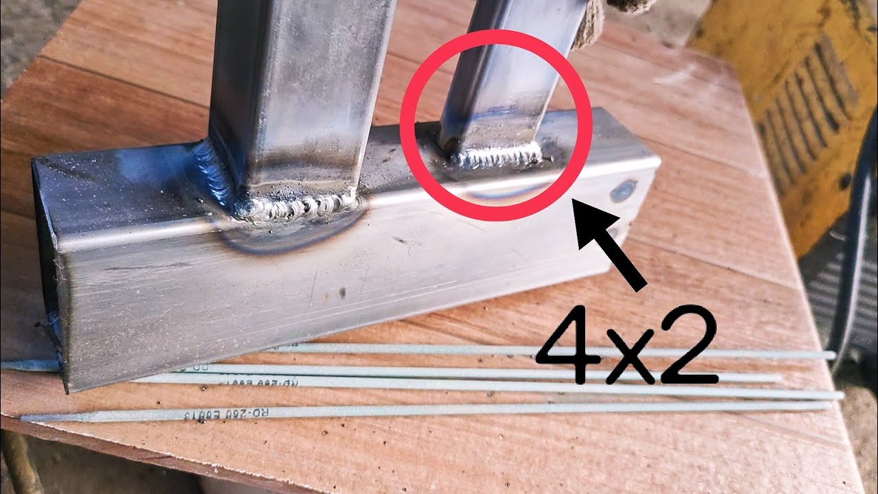 How to weld 4x2cm thin metal | easy welding | welder - YouTube
