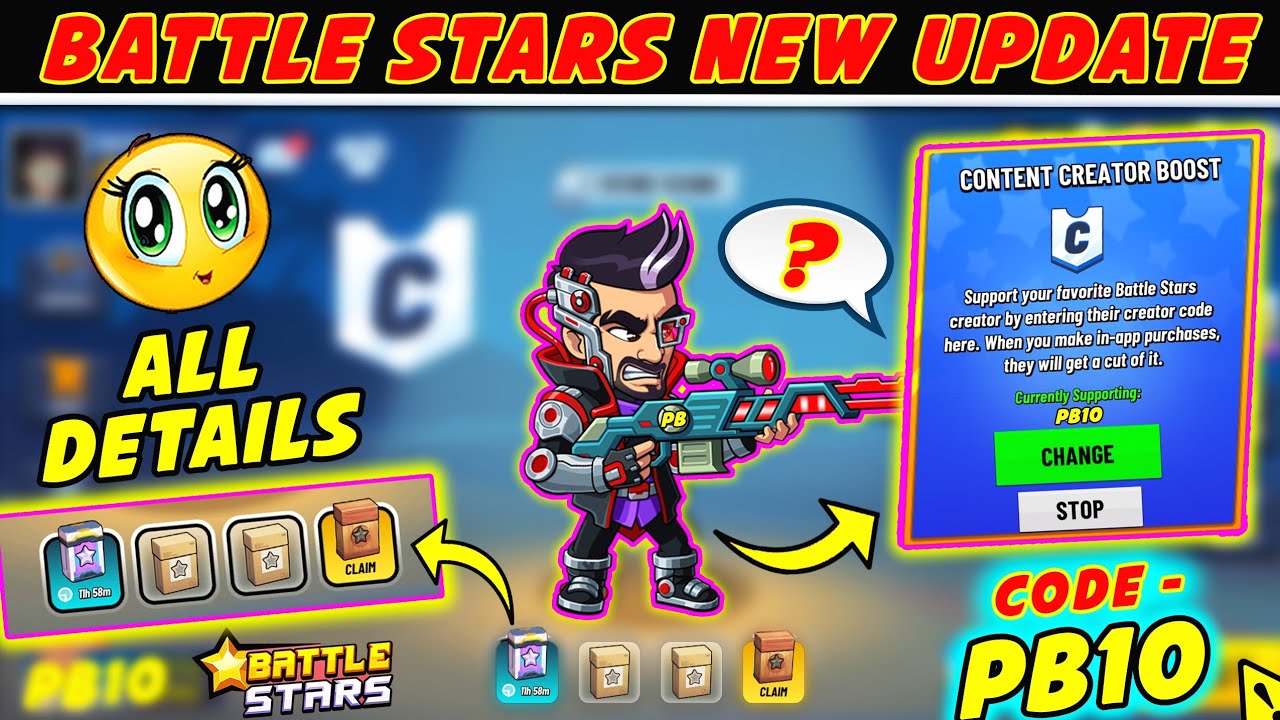 BATTLE STARS NEW UPDATE AGYA😍 || BATTLE STARS CONTENT CREATOR BOOST ...
