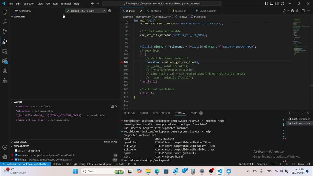 Learning RTOS Development for RISC-V from Scratch Ep.27: Debugging Context Switch with Working ...