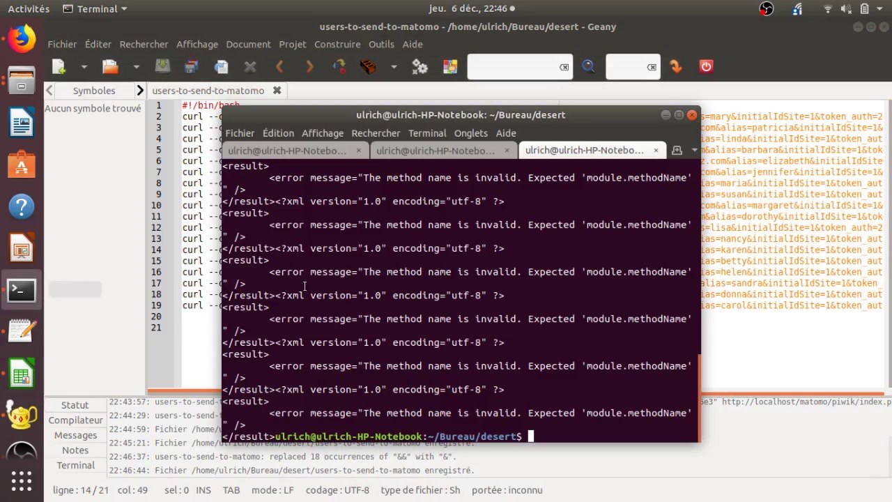 An example of the User Management API in Piwik/Matomo - YouTube