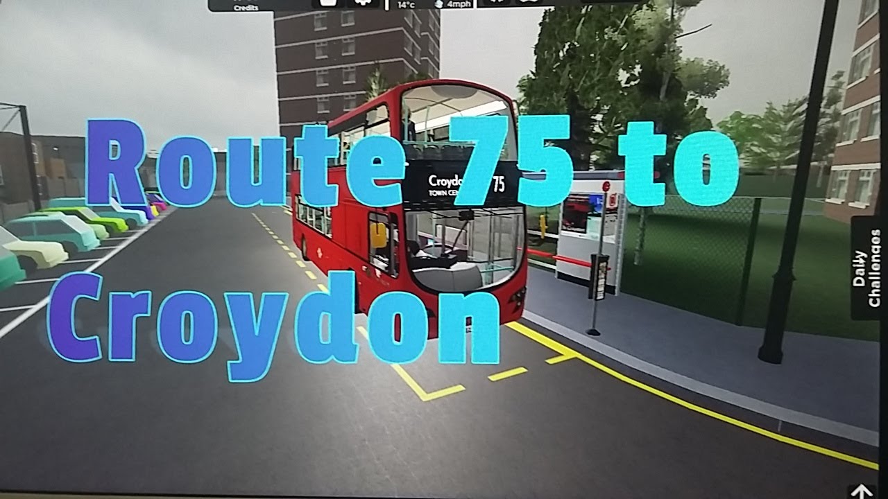 Driving route 75 to Croydon : Gemini 2 Croycoach - YouTube