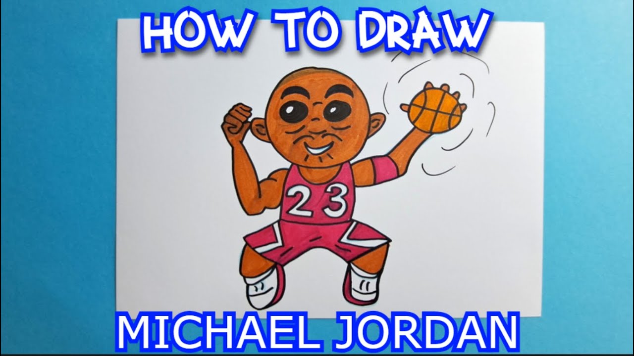 How To Draw Michael Jordan || Chicago Bulls NBA - YouTube