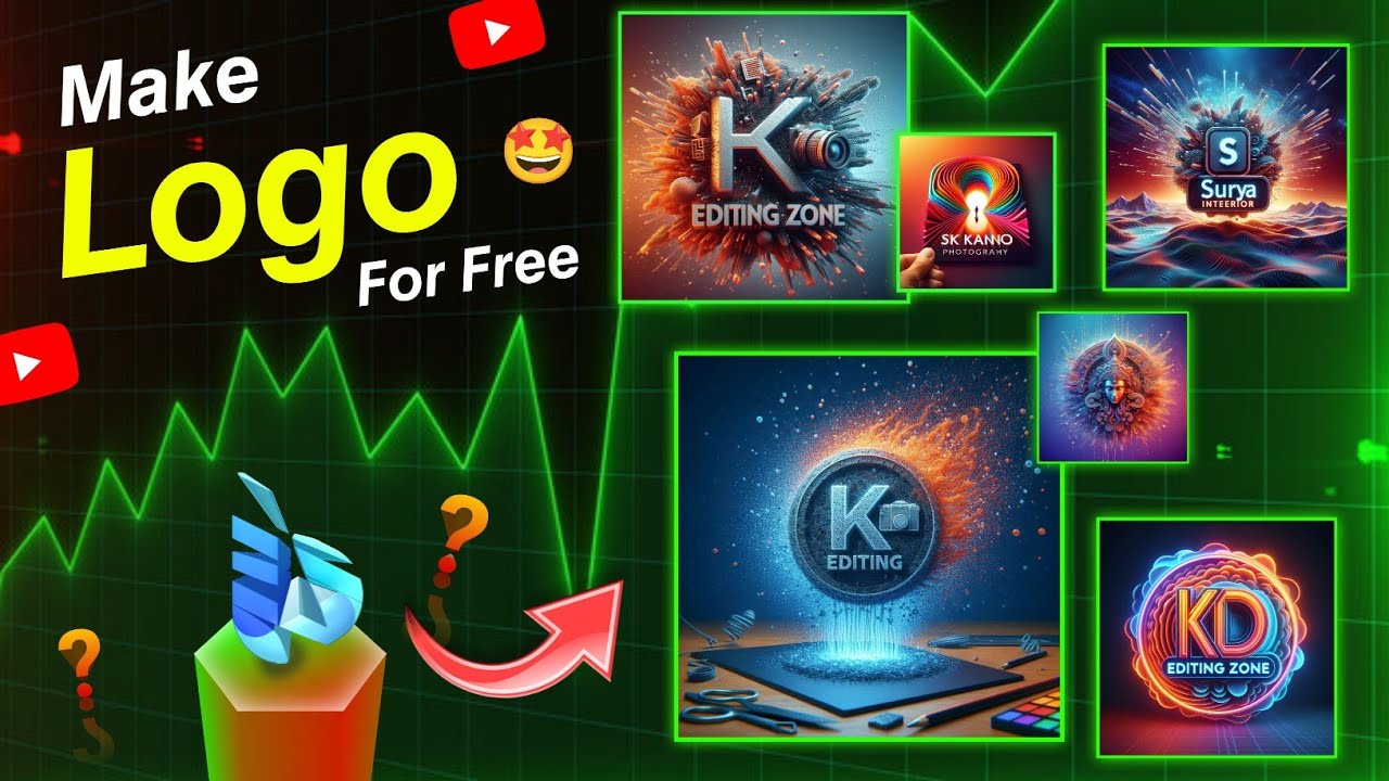 How To Make 3D Logo With Ai For Free | Bing AI Logo Generator | Viral ...