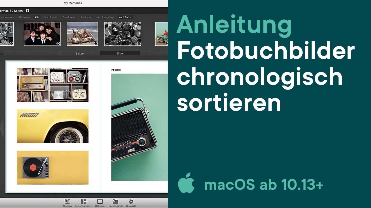 ifolor Tutorials | Fotobuch Bilder chronologisch sortieren im ifolor ...