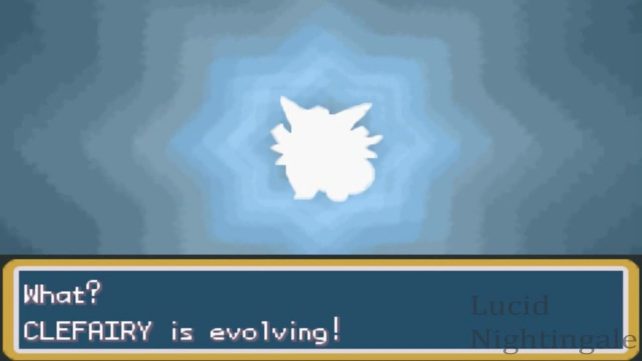 Pokemon Fire Red Clefairy Evolves to Clefable - YouTube