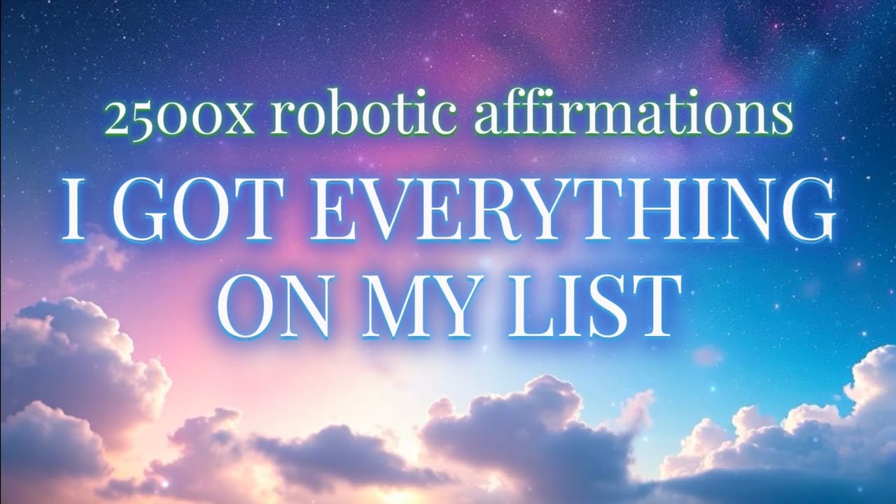 Extended! I got everything on my list 2500x repetitions robotic ...